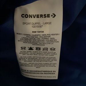 Converse | Bags | Converse Sport Duffle Bag Mens Blue Red | Poshmark